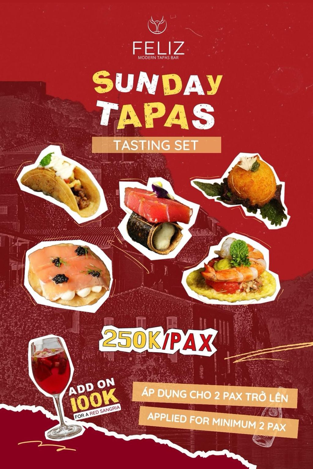 SET MENU / PROMOTION | Feliz - Modern Tapas Bar